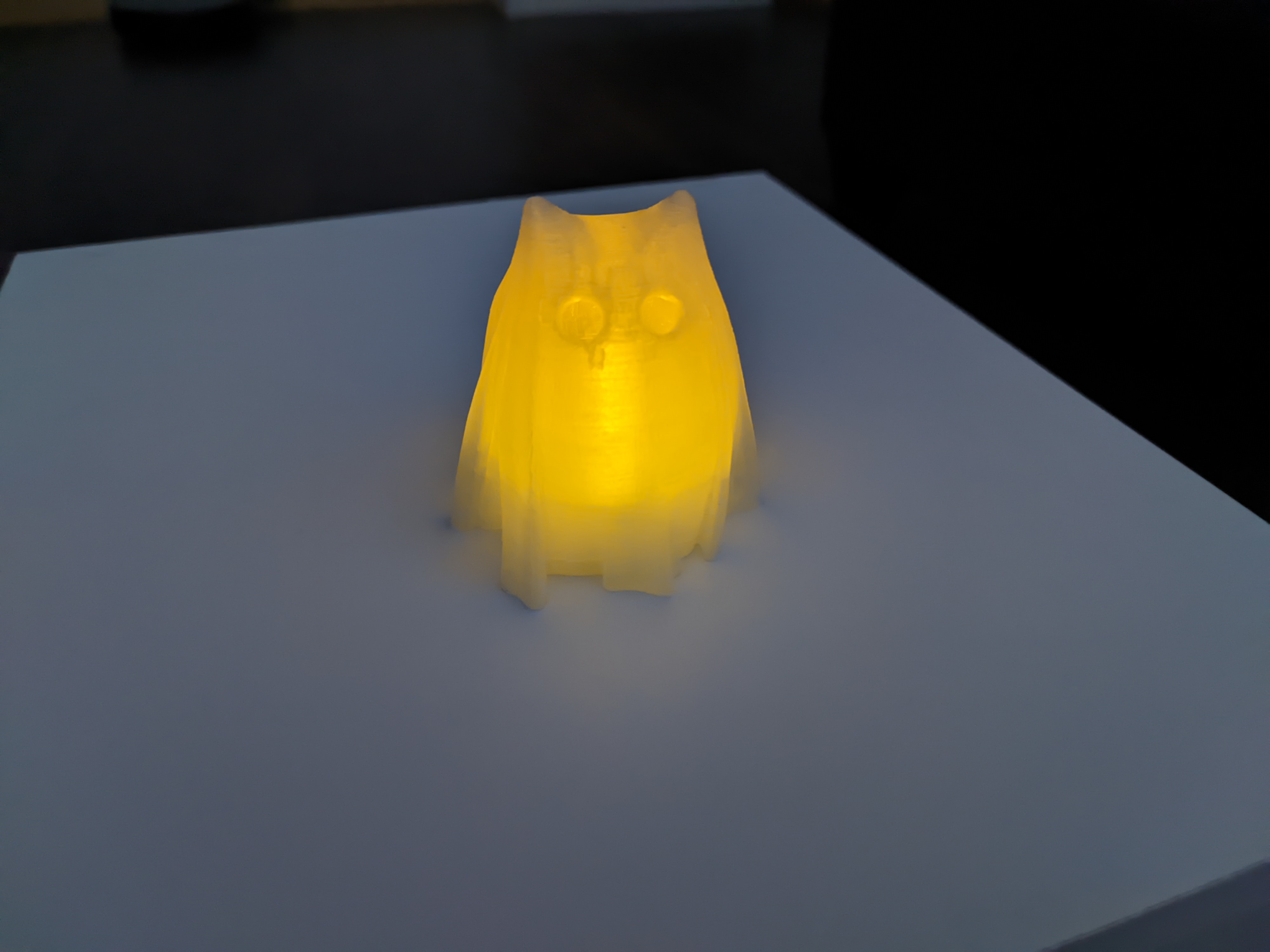 Cute Cat Ghost (LED tea light) by Celta | Download free STL model ...