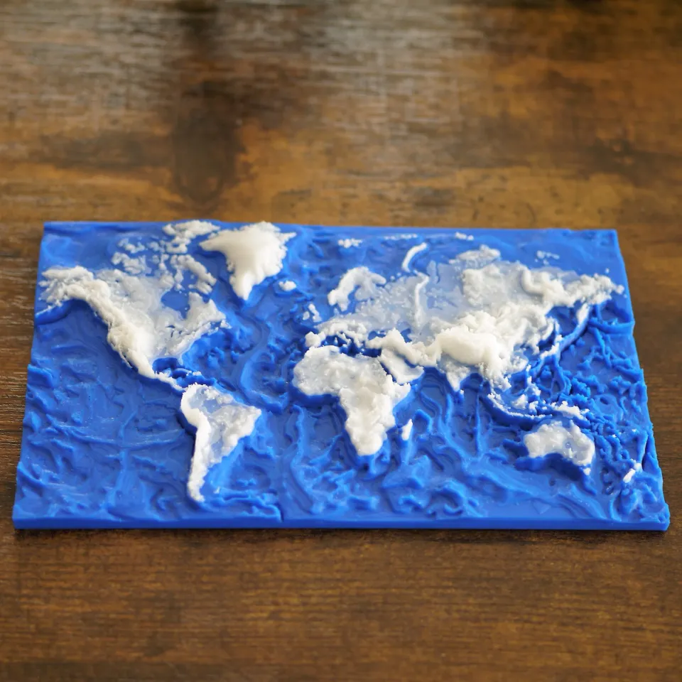 3D World Map by yas | Download free STL model | Printables.com