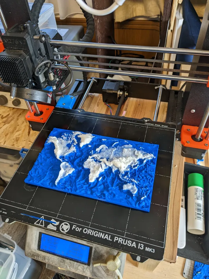 3D World Map by yas | Download free STL model | Printables.com