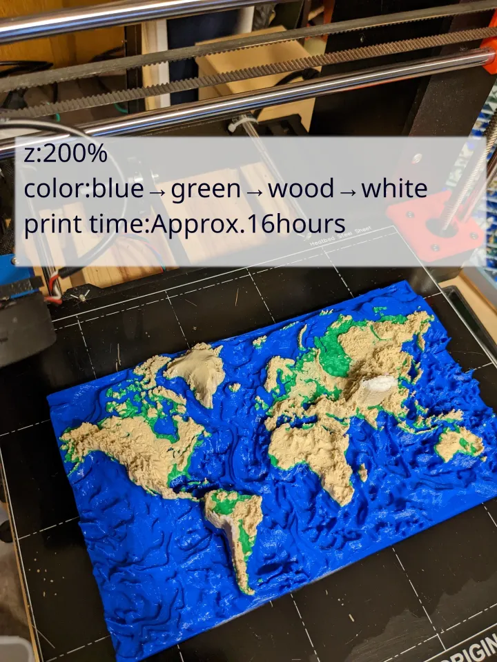 3D World Map by yas | Download free STL model | Printables.com