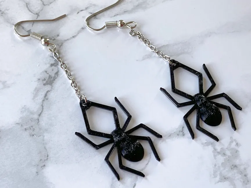 Spider Dangle Earrings by PenolopyBulnick | Download free STL model ...