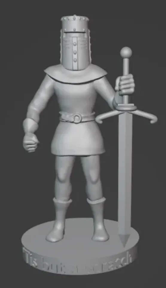 Black Knight from Monty Python's Holy Grail with detachable limbs. by ...