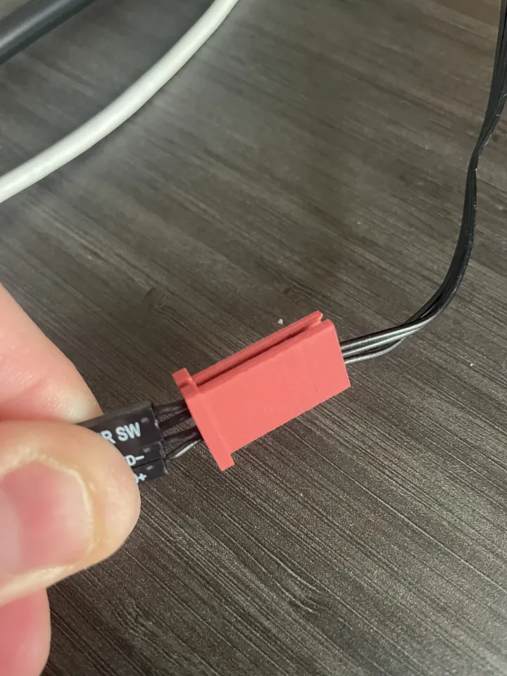 PC front panel wire housing by wwbagwell | Download free STL model ...