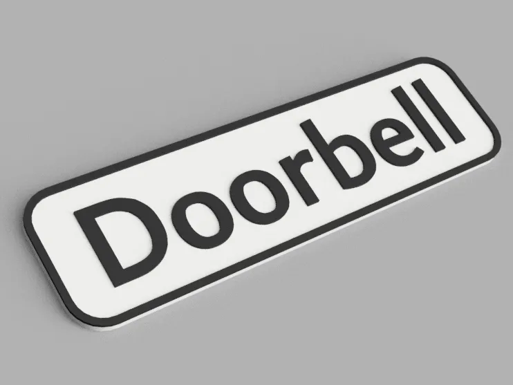 Doorbell sign by pavol.n | Download free STL model | Printables.com