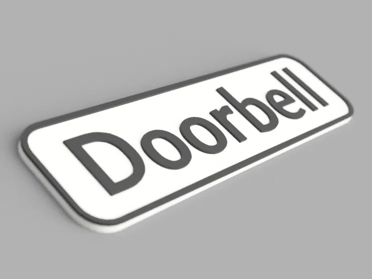 Doorbell sign by pavol.n | Download free STL model | Printables.com