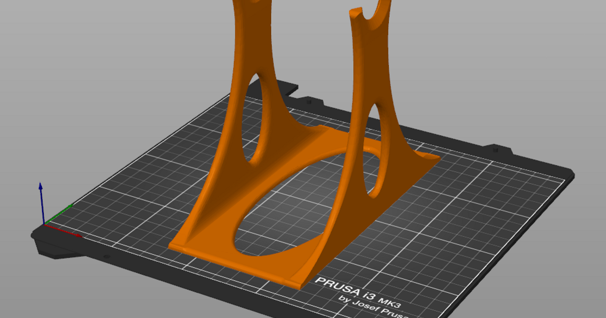 simple narrow 9cm spool holder by orb1t | Download free STL model ...