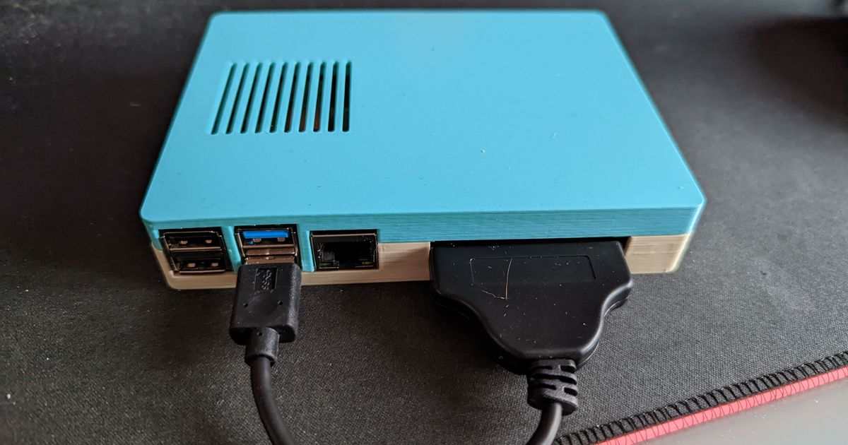 Pi4 SSD Case Base with Wider SSD socket by alienryes | Download free ...