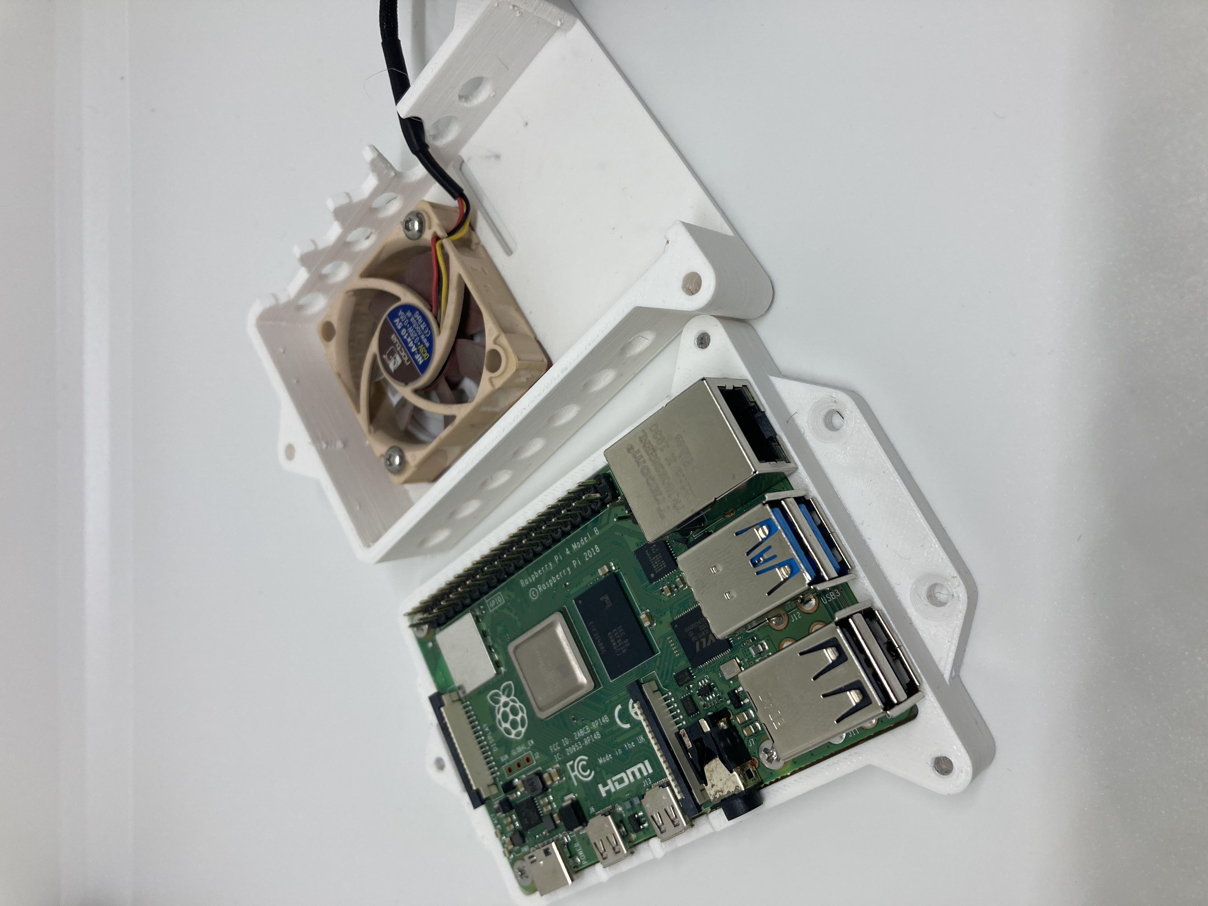Raspberry PI 4B case with active cooling by 3D Eagle | Download free ...