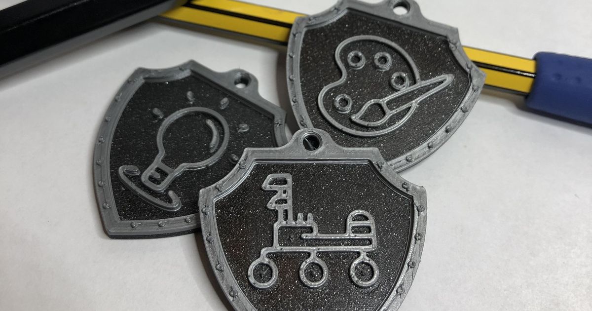 Various Merit Badges for Students by Agent Mess | Download free STL ...