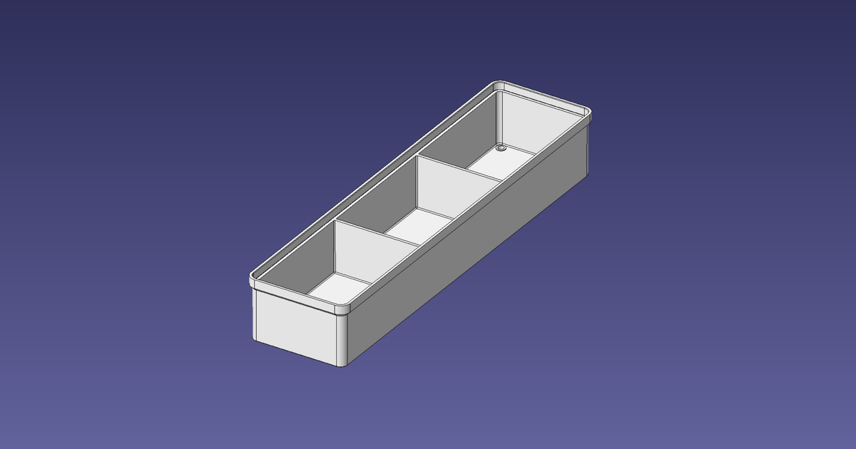 1x4 units, half height, 1x3 grid Stackable Insertbox by Bodo | Download ...