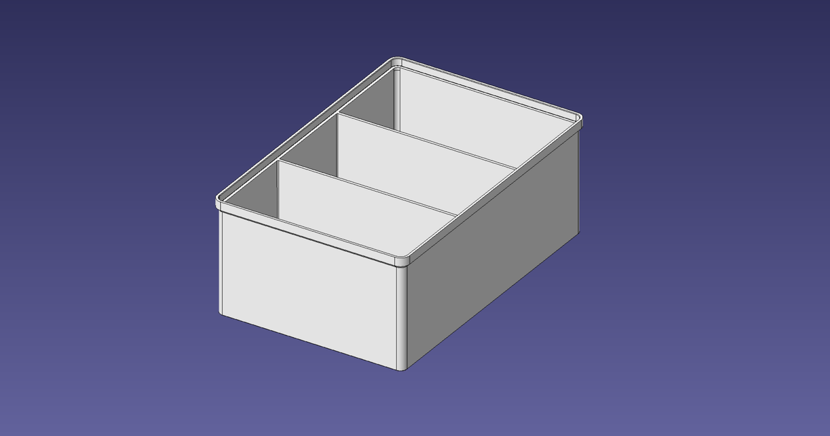 2x3 units, full height, 1x3 grid Stackable Insertbox by Bodo | Download ...