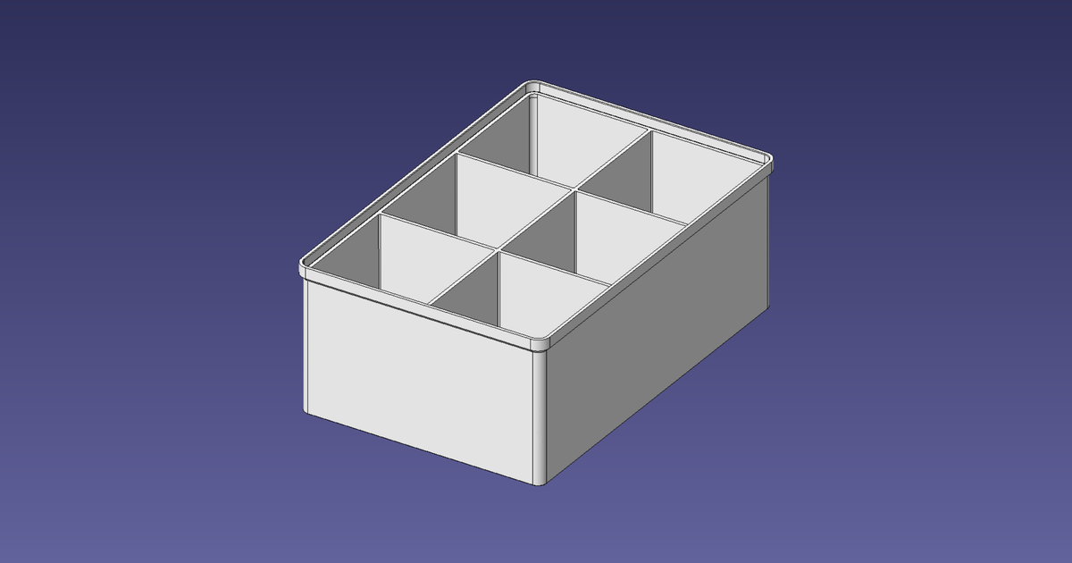 2x3 units, full height, 2x3 grid Stackable Insertbox by Bodo | Download free STL model ...
