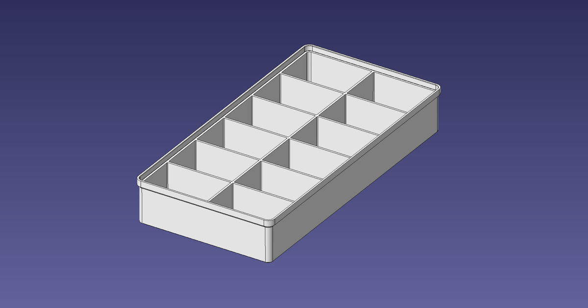 2x4 units, half height, 2x6 grid Stackable Insertbox by Bodo | Download ...