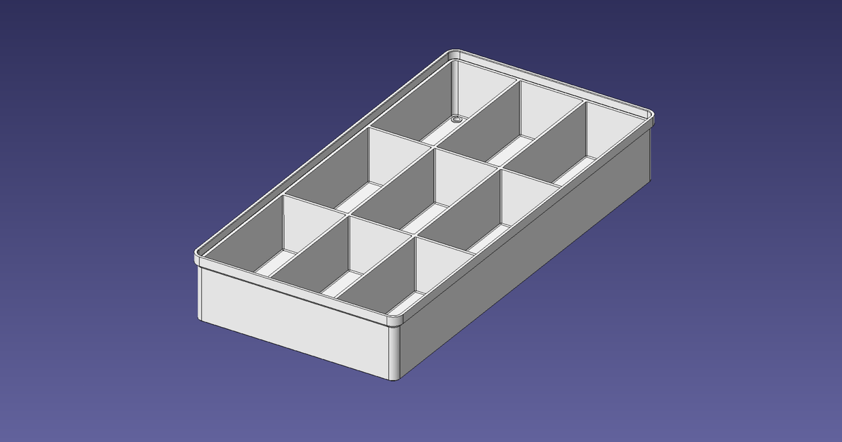 2x4 units, half height, 3x3 grid Stackable Insertbox by Bodo | Download ...