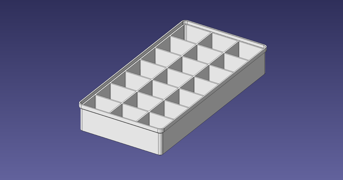 2x4 units, half height, 3x7 grid Stackable Insertbox by Bodo | Download ...