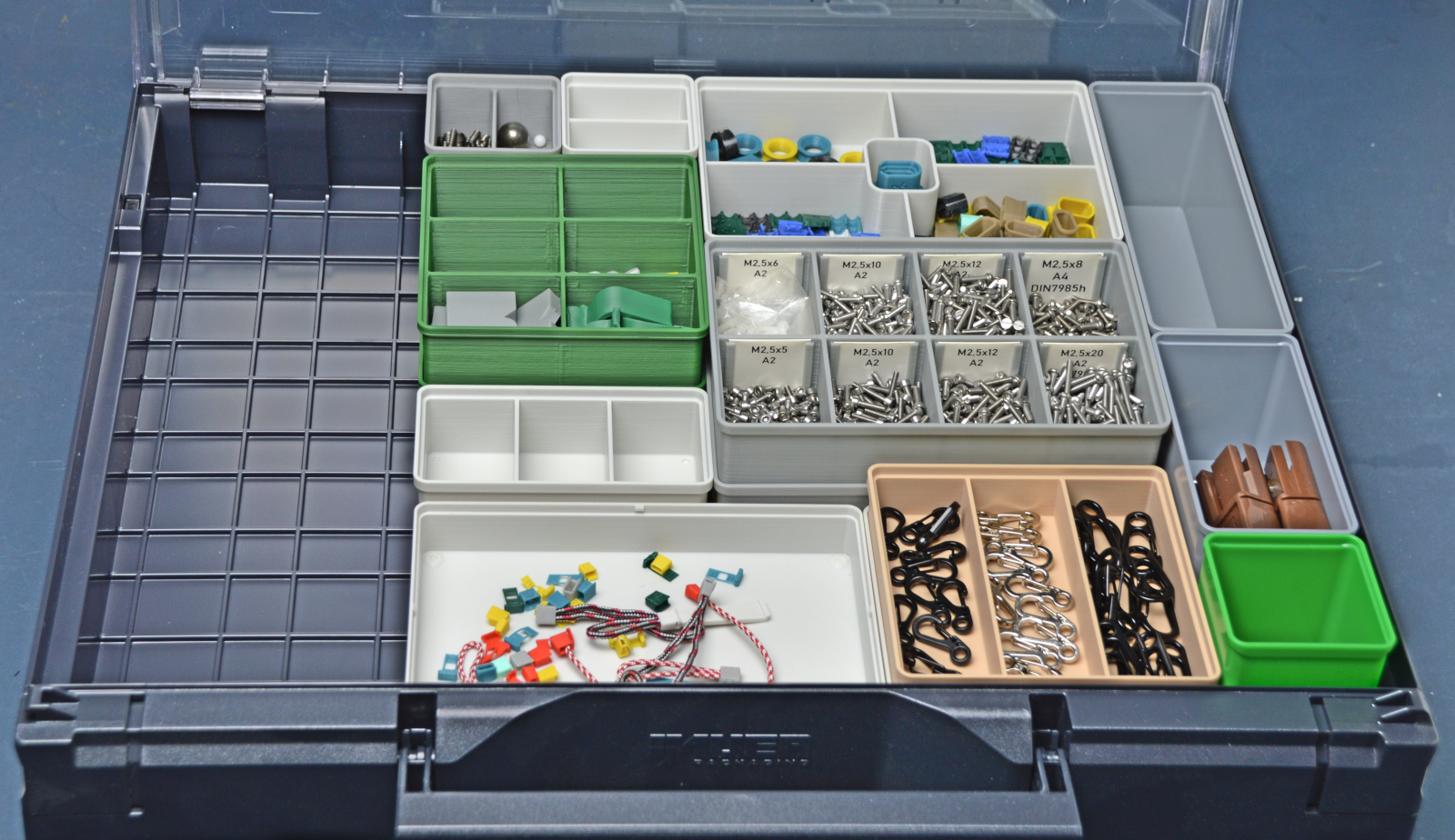 2x4 units, half height, 3x7 grid Stackable Insertbox by Bodo | Download ...