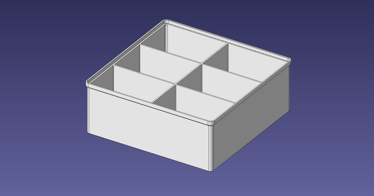 3x3 units, full height, 2x3 grid Stackable Insertbox by Bodo | Download ...