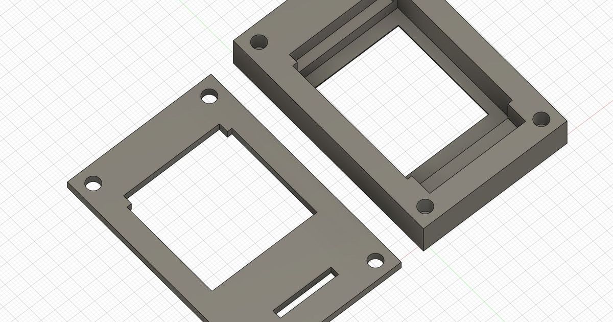 Bezel and template for 1.8" TFT ST7735 by DragonRR | Download free STL ...