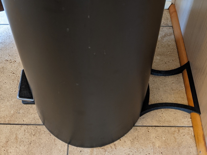 Garbage / Trash Can Wall Spacer by nexusz | Download free STL model ...