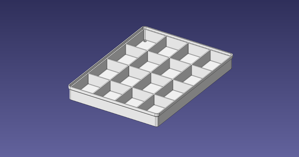3x4 units, third height, 4x4 grid Stackable Insertbox by Bodo ...