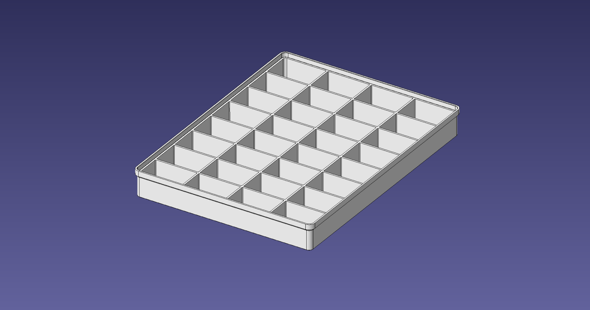 3x4 units, third height, 4x8 grid Stackable Insertbox by Bodo ...