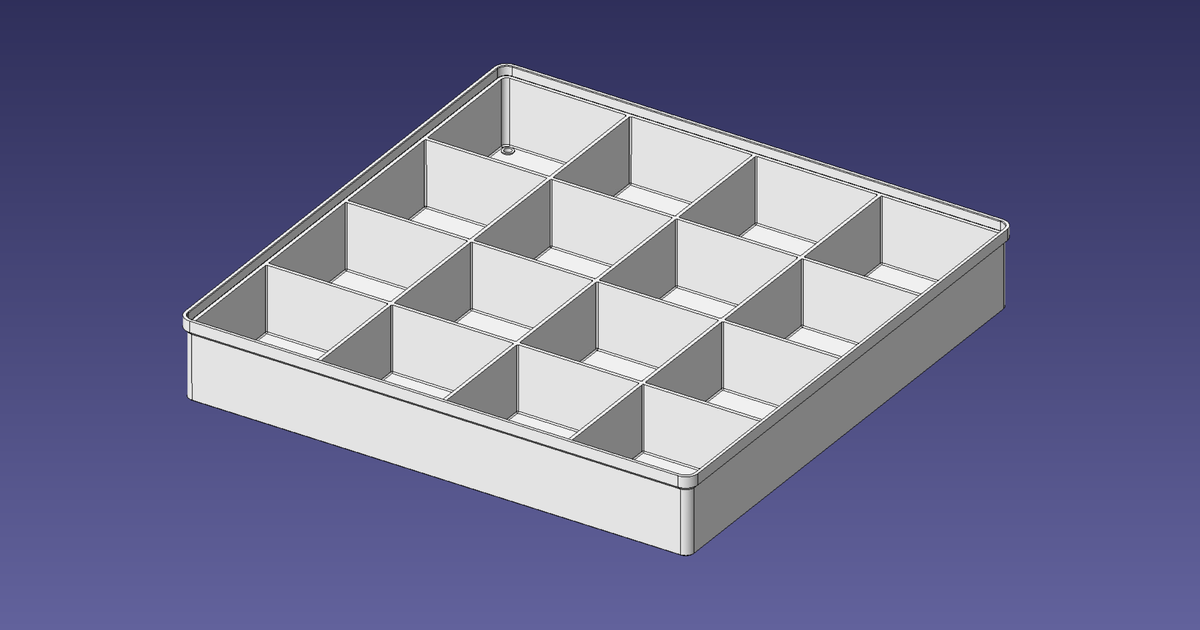 4x4 units, half height, 4x4 grid Stackable Insertbox by Bodo | Download ...