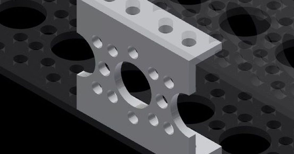 Actobotics® Inverse Side Pattern Mount by duongc | Download free STL ...