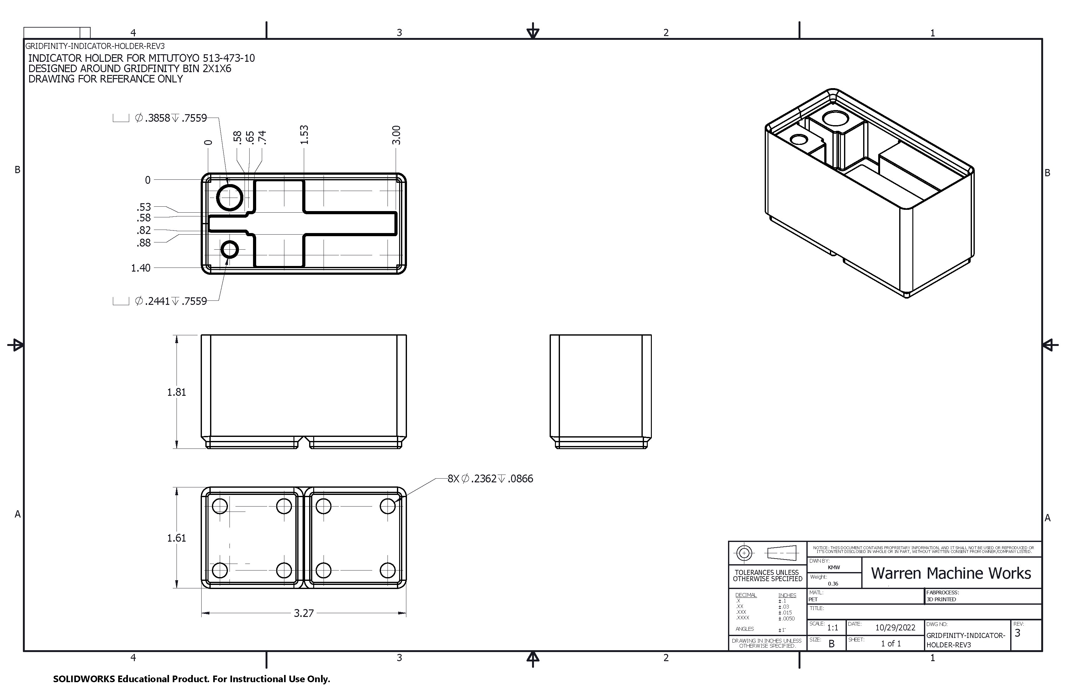 GRIDFINITY INDICATOR HOLDER by Kyle Warren | Download free STL model ...