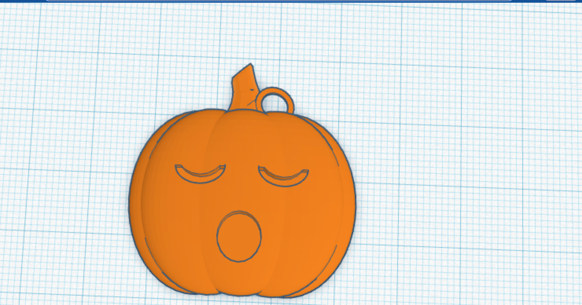 Sleepy Pumpkin Keychain by Issakaji | Download free STL model | Printables.com