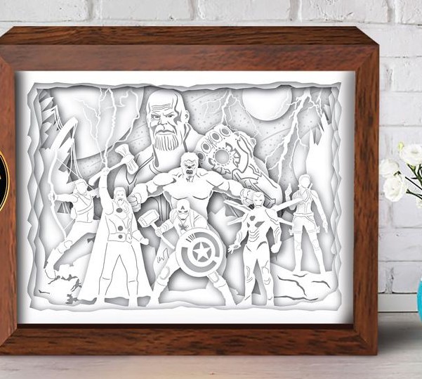 avengers lamp ligthbox v2 by tecnoculebras | Printables Store