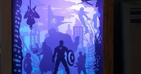 avengers lamp ligthbox v1 by tecnoculebras | Printables Store