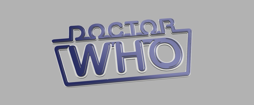 Doctor Who 1980's Logo by Tech_Outreach | Download free STL model ...