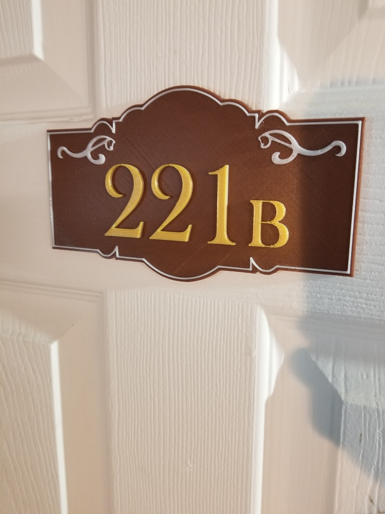 221B Baker st. (Sherlock Holmes) by Tech_Outreach | Download free STL ...