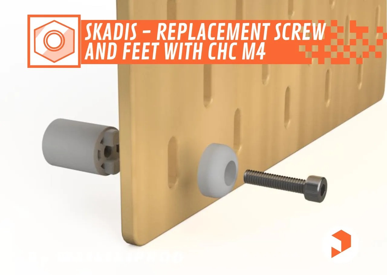 SKADIS - Replacement Screw and Feet with CHC M4 by Waikikiprod ...