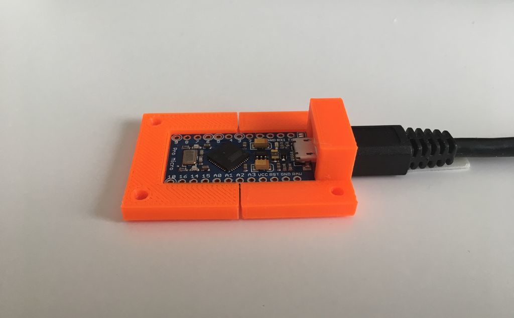 Arduino Pro Micro Holder By Pedroid Download Free Stl Model