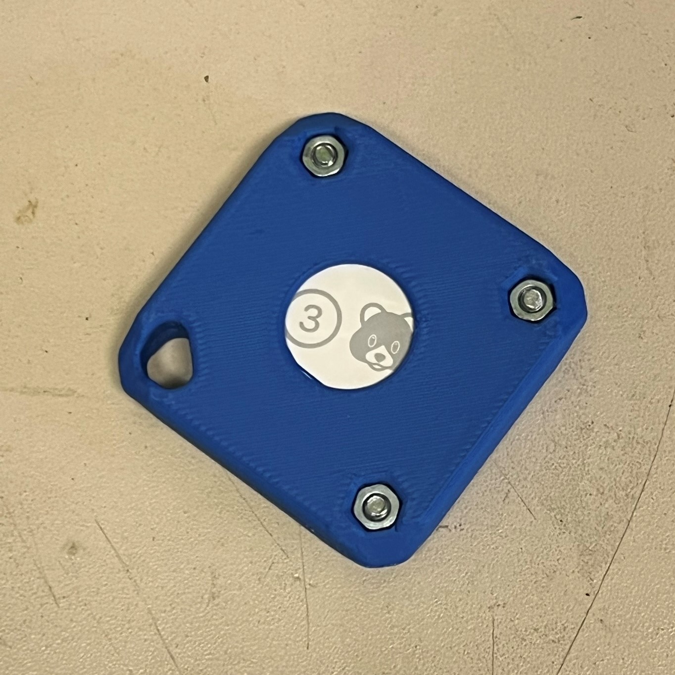 Rugged Airtag Key Ring Case With Nuts By Wherzog Download Free Stl