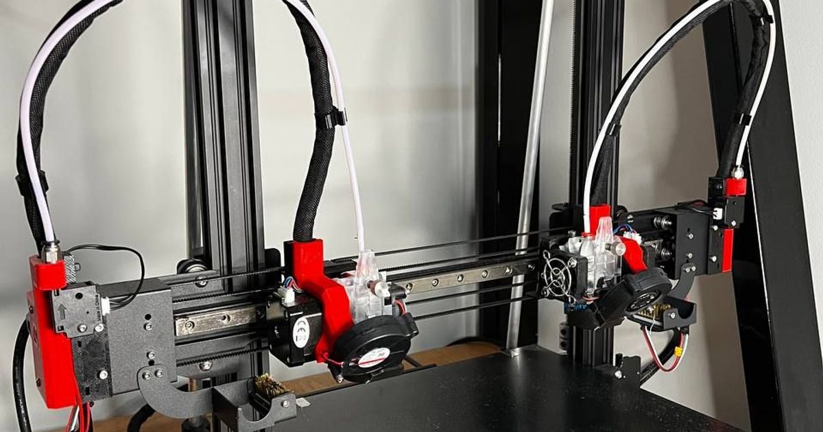 DDG Wind extruder V6 Idex Tenlog D3 PRO by LMaker | Download free STL ...