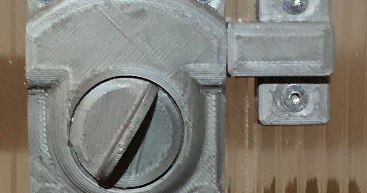 Rotator Lock / Slide Bolt by Rosti | Download free STL model ...