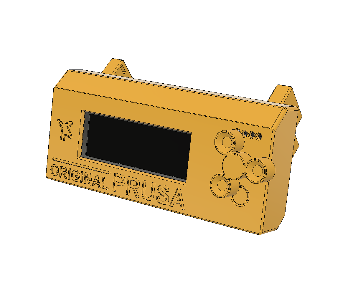 Non-Rattling LCD Housing Original Prusa MK3 Series by ZARIBO | Download ...
