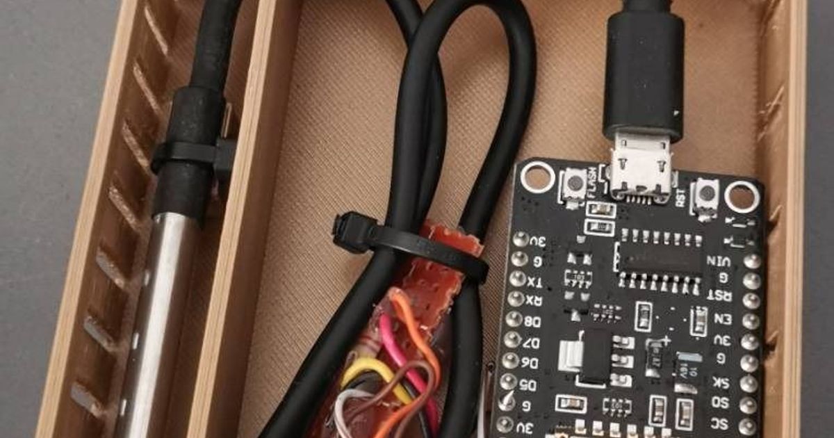 Nodemcu Esp8266 Sensor Case With Ds18b20 Place By Rafalospl Download