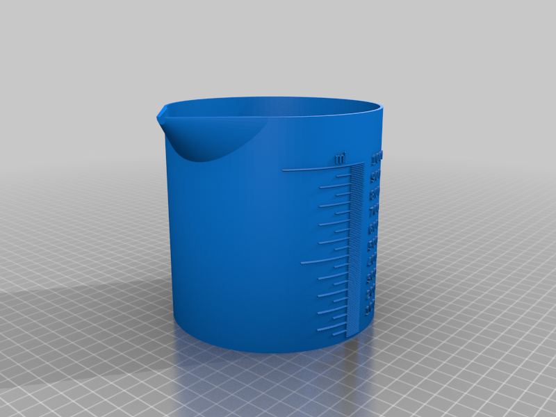 Customizable Measuring Cylinder v3 by threonin | Download free STL ...