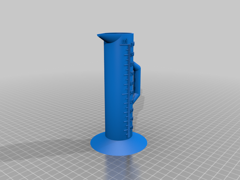 Customizable Measuring Cylinder v3 by threonin | Download free STL ...