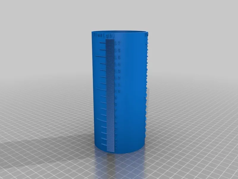 Customizable Measuring Cylinder by threonin | Download free STL model ...