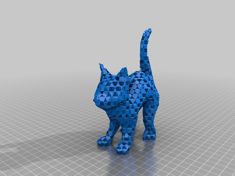 checkered cat 5mm by threonin | Download free STL model | Printables.com