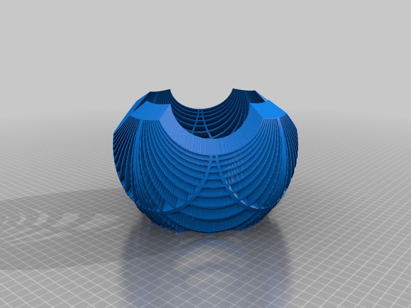 Stereographic projection flat hyperbola by threonin | Download free STL ...