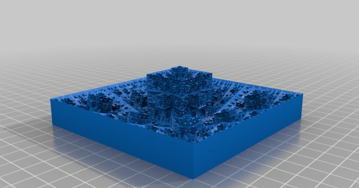 My Customized 3D Line Fractal by threonin | Download free STL model ...
