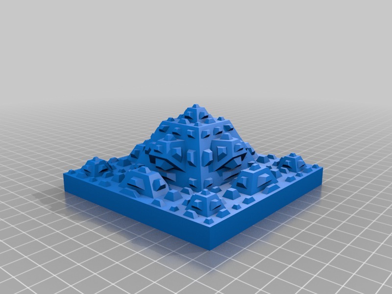 Customizable 3D Line Fractal by threonin | Download free STL model ...