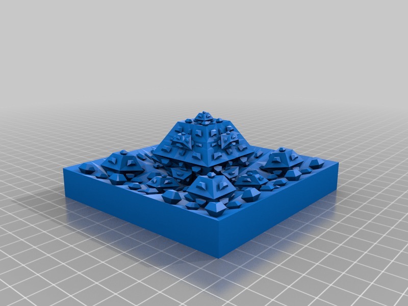 Customizable 3D Line Fractal by threonin | Download free STL model ...