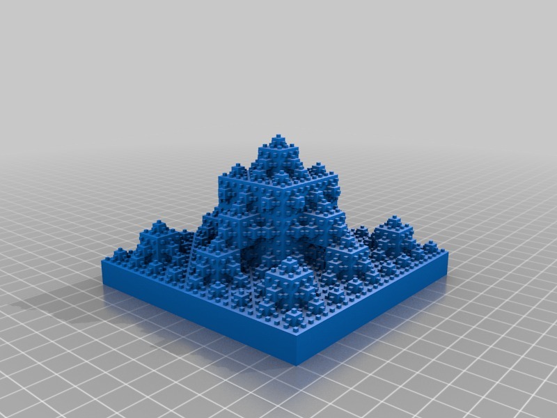 Customizable 3D Line Fractal by threonin | Download free STL model ...