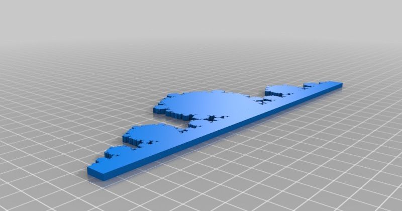 My Customized 2D Line Fractal by threonin | Download free STL model ...